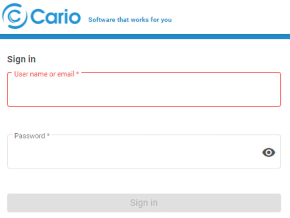 Logging in for the first time